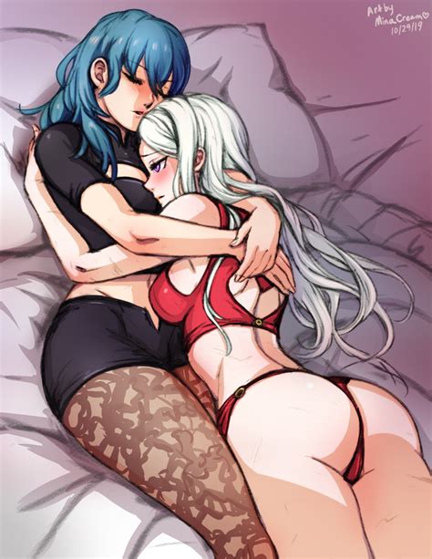 Rule 34 2girls Ass Big Ass Blush Breasts Byleth Fire Emblem Byleth Fire Emblem Female