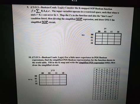 Solved CLO Boolean Comb Logic Consider The Chegg Com