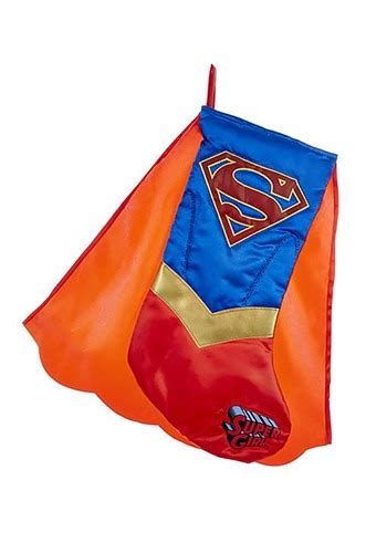 Caped Supergirl Stocking Christmas Decor