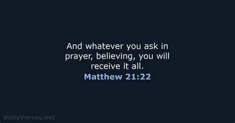 115 Bible Verses About Matthew 2122 Nasb