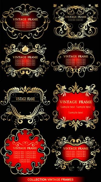 화려한 화려한 테두리 벡터 Eps Uidownload