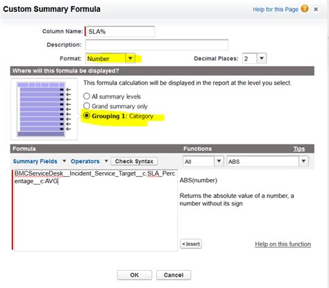 Bmc Helix Remedyforce How To Create Sla Report That Shows The Sla