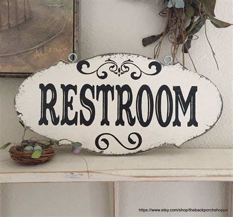 Vintage Restroom Signs