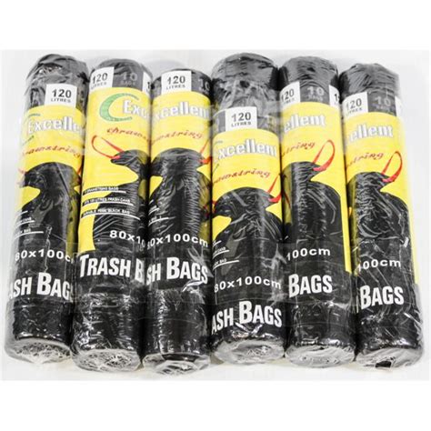 60 Draw String 120l Garbage Bags