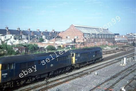 35mm British Railway Slide Br Class 31s No 31441 And 31456 At Taunton