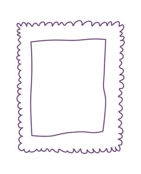 Premium Vector Hand Drawn Rectangular Frame Vector Illustration