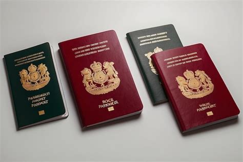 4 Passports And Bangladesh Passport Whis White Background Illustration