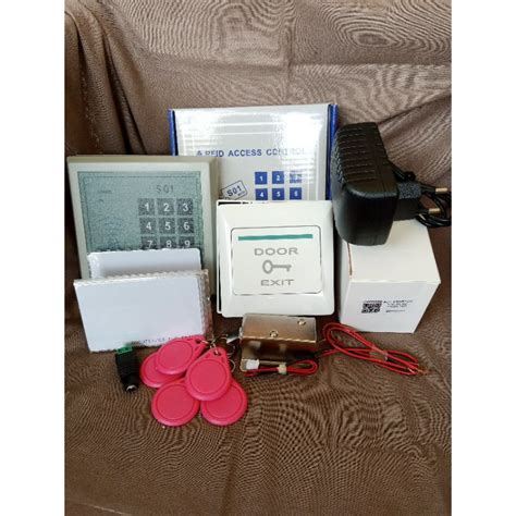 Jual Paket Akses Control Kunci Pintu Otomatis RFID Fullset Akses Door Smart Door Lock Shopee