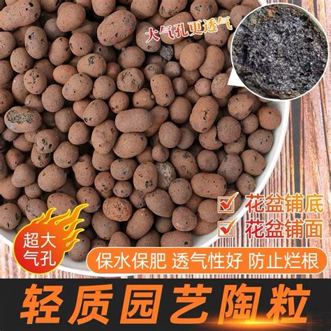 陶粒园艺花多肉植物花盆垫底防烂根透气铺面水培陶土粒垫底陶粒 虎窝淘