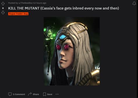 Warhammer 40k Rogue Trader Bug Horrific Inbred Face Of Cassia