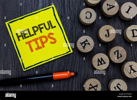Conceptual Hand Writing Showing Helpful Tip S Is Business Photo