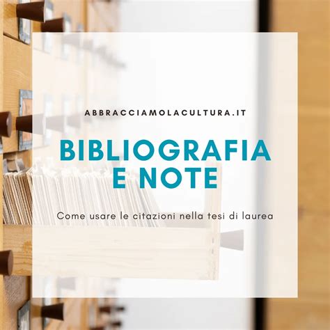 Bibliografia Citazioni E Note A Piè Di Pagina