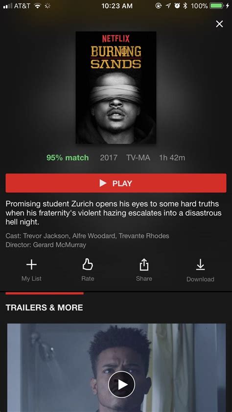 Burning Sands Trevante Rhodes Burning Sands Motivational Netflix