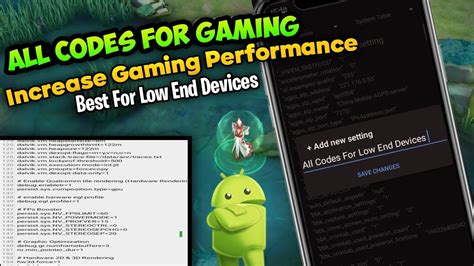 New Setedit All Codes Increase Gaming Performance Best For Low End