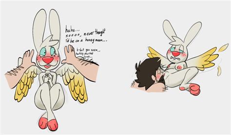 Rule 34 Angel Gabby Angel Hare Anthro Arm Hair Beard Bite Biting Lip