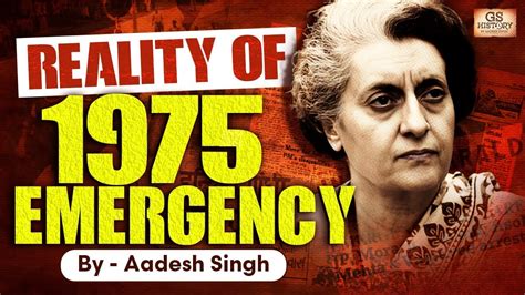 Emergency 1975 How Indira Gandhi Suspended Democracy In India Upsc