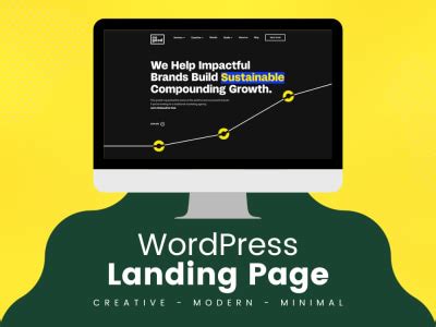 A Professional One Page Wordpress Website Landing Page With Elementor