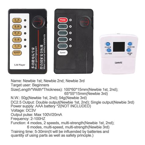 Electro Shock Box For Estim Sex Toys Chastity Cage Penis Anal Plug Nipple Clamps Electric Taser