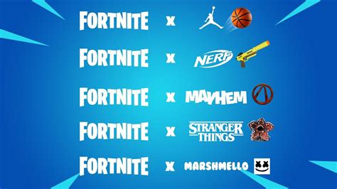 All Fortnite Collaborations Collaboration Trailers Youtube