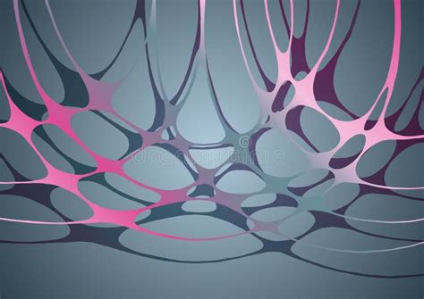 Abstract Molecular Structure Scientific Vector Background With Curve