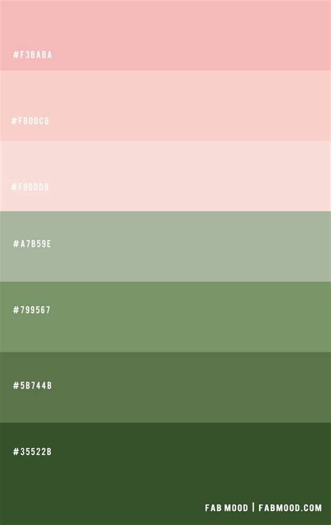 Light Pink And Green Color Scheme Artofit