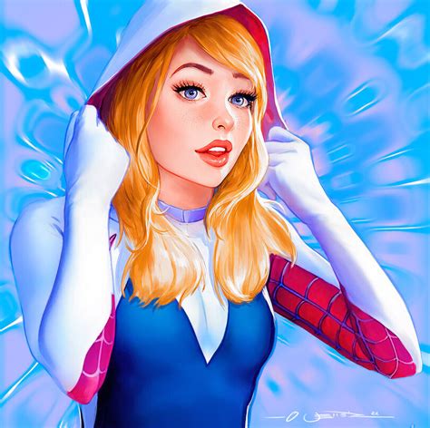 Spider Gwen Oliver Wetter Marvel Вселенная Марвел Artist