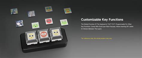 Waveshare Ctrl Cv Shortcut Keyboard For Programmers 3 Key