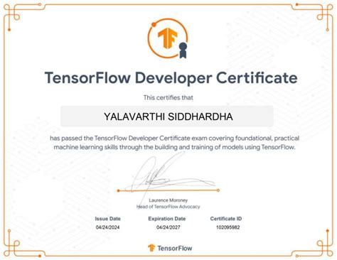 Yalavarthi Siddhardha On Linkedin Tensorflow Machinelearning