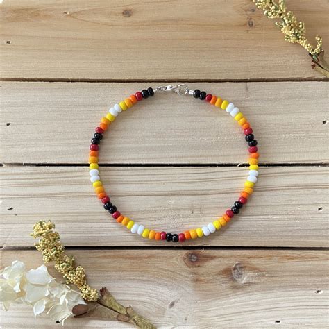 Desert Sun Beaded Anklet Colorful Anklet Seed Bead Anklet Ankle Bracelet Beach Anklet Etsy