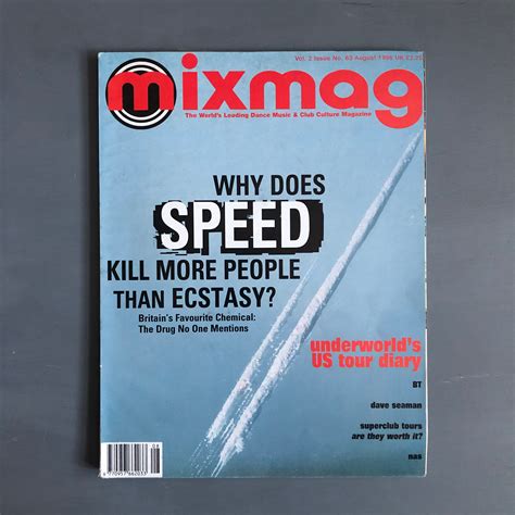 1996 Mixmag Magazine Why Does Speed Kill More People Than Ecstasy