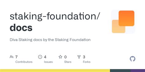 Github Staking Foundationdocs Diva Staking Docs By The Staking