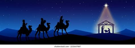 Nativity Silhouette Wise Men