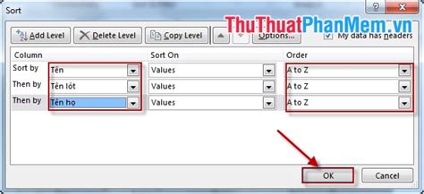 sort names alphabetically in excel