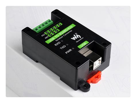 Usb 转 Rs485 422 工业级隔离型转换器 原装ft232rnl和sp485een芯片方案 多种保护电路 支持挂壁和导轨安装