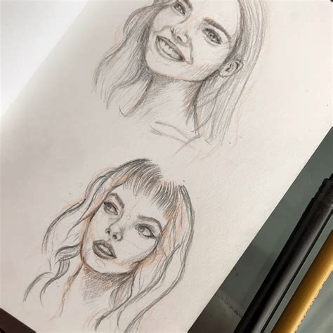 Mi Proyecto Del Curso Sketchbook De Retrato Explora El Rostro Humano