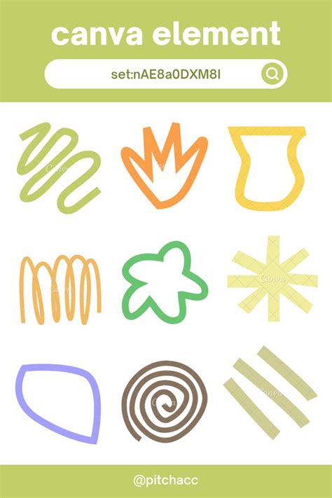 Abstract Outline Shapes Canva Element Canvas Outline Abstract