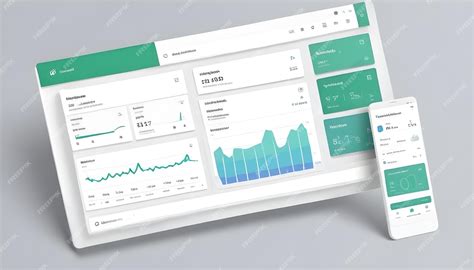 Premium Vector A 3d Rendering Of A Modern Dashboard Interface The