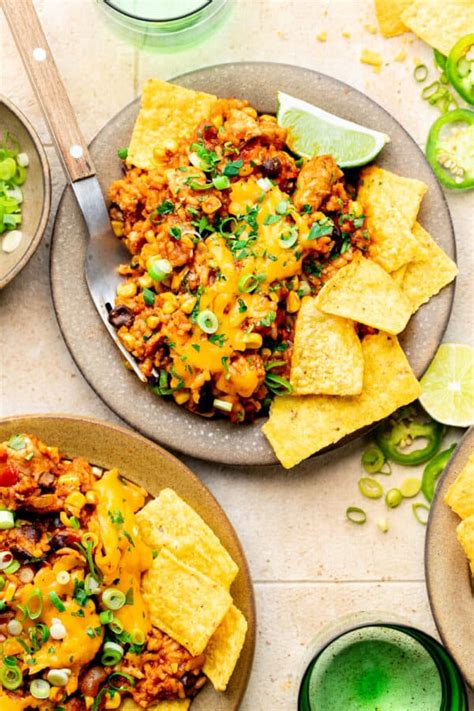 Tex Mex Chicken Skillet Recipe Erin Lives Whole