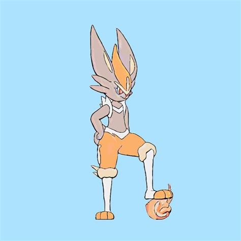 [oc] Shiny Cinderace ⭐️🔥🐰 R Pokemonswordandshield