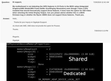 Why Does The Picasso Apus 3200g 3400g Have The Uma Frame Buffer Size Setting Locked To 2gb