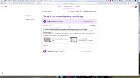 Tutorial Subir Tareas Classroom Youtube