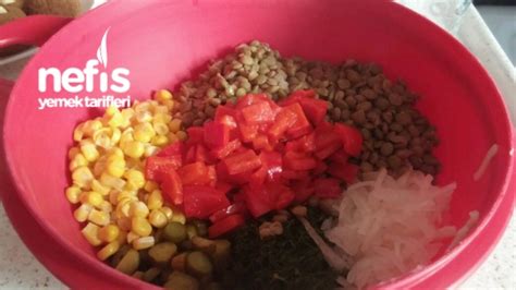 Mercimekli Erişteli Nefis Salata Tarifi Nefis Yemek Tarifleri