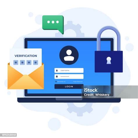 Twostep Verification Flat Illustration Vector Template Otp Authentication Password Onetime