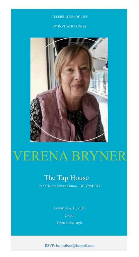 Verena Bryner • Bc Retired Teachers Association