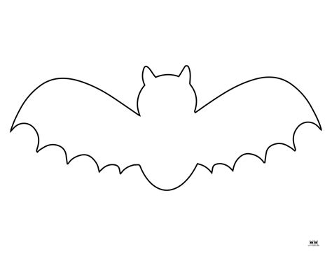 Bat Templates And Coloring Pages 53 Free Printables Printabulk