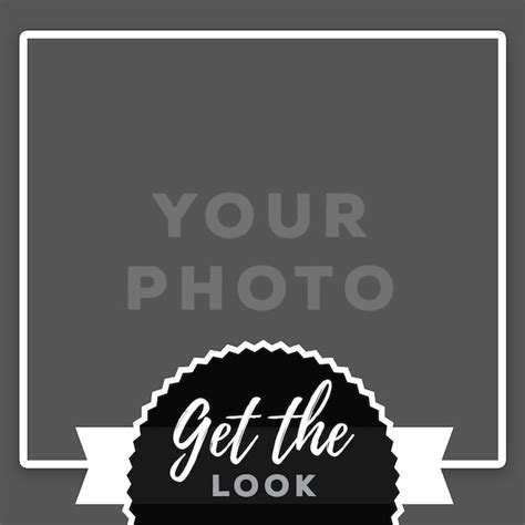 Premium Psd A Black And White Poster With A Picture Of Your Photography
