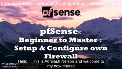 PfSense For Dummies Tutorials Setup And Configure Your Own Firewall YouTube