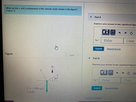 solved what are the x and y components of the velocity