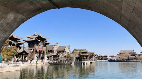 河南开封宋都御河沿岸古典建筑 景观园林 建筑摄影 摄影素材 汇图网www huitu