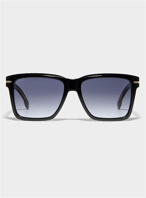 Silver Accent Square Sunglasses Boss Mens Square Sunglasses Simons